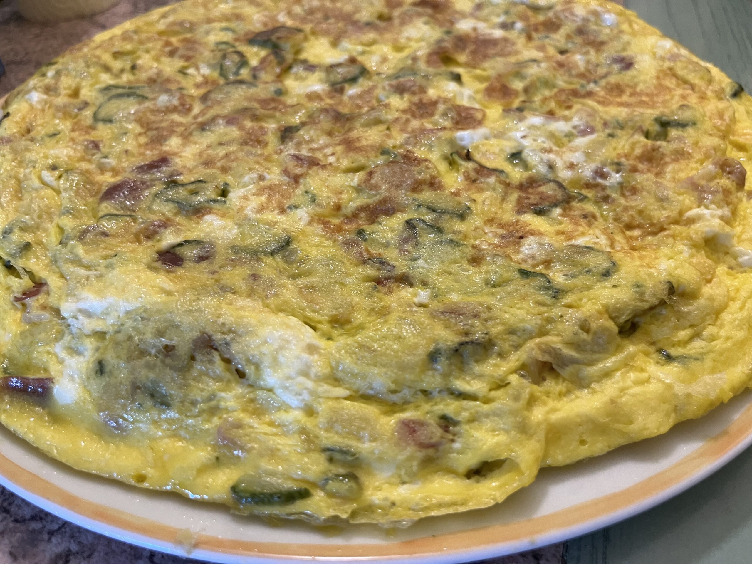 Frittata con patate, zucchine e pancetta – Sapore di Stelle